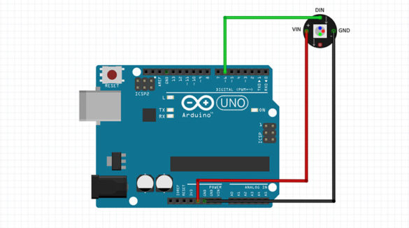 Controllare un LED indirizzabile RGB con Arduino • Lorenzo Casaburo
